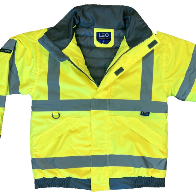ISO 20471 Class 3 Bomber Jacket Yellow EcoViz